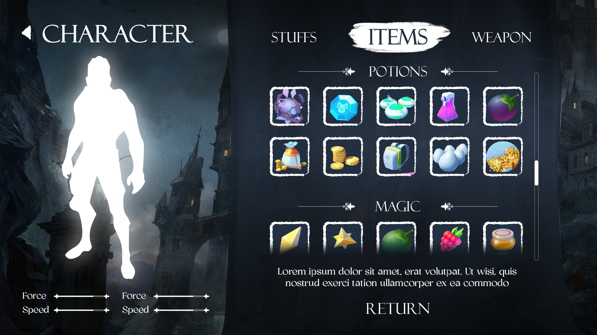 Game inventory Interface in 2D Assets - UE Marketplace